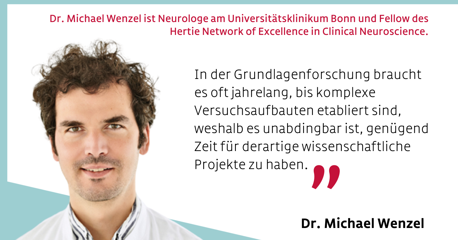 Dr. Michael Wenzel: Ansätze gegen Epilepsien: Gemeinnützige Hertie-Stiftung