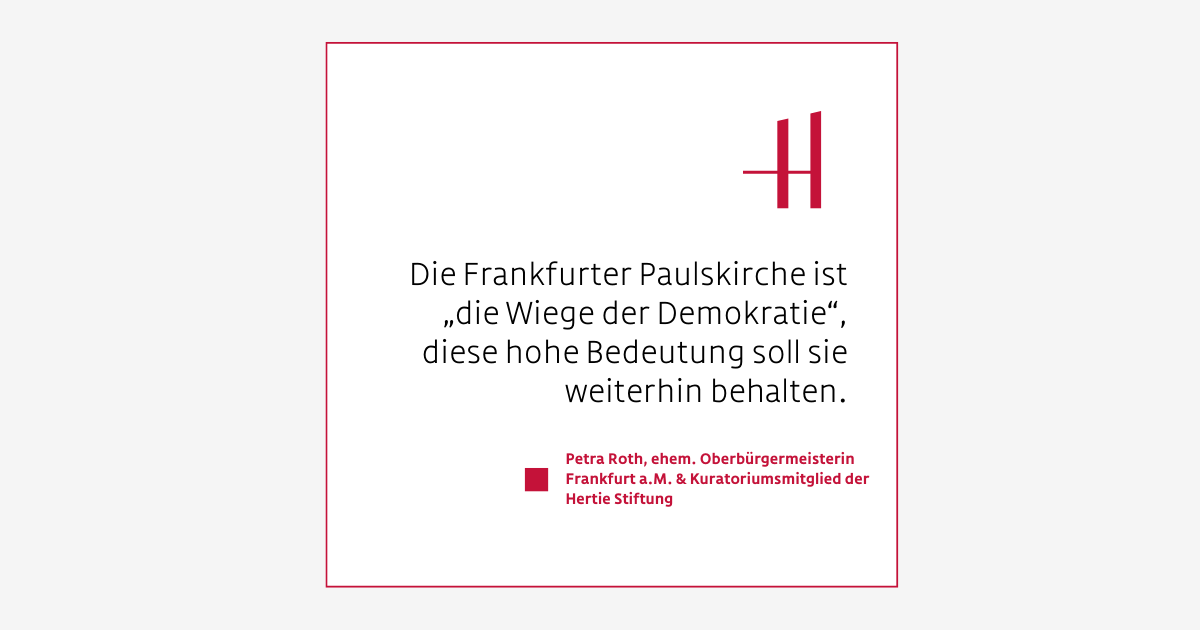 Interview mit Petra Roth: Gemeinnützige Hertie-Stiftung