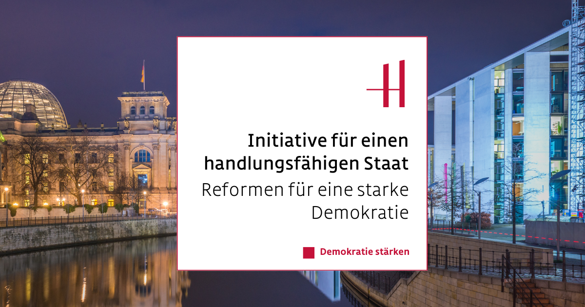 Initiative für einen handlungsfähigen Staat: Gemeinnützige Hertie-Stiftung
