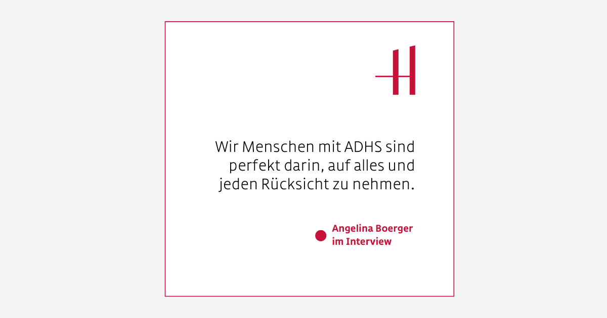 Angelina Boerger: Mein Leben mit ADHS: Gemeinnützige Hertie-Stiftung