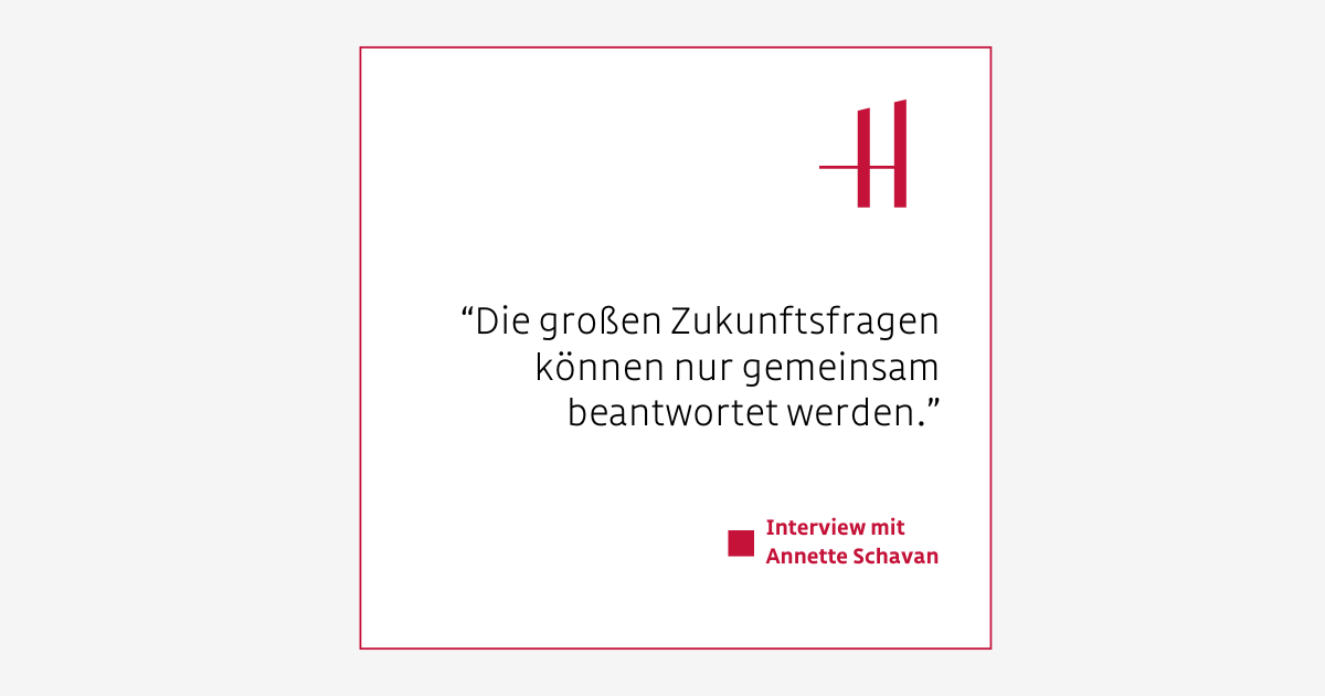 Annette Schavan über Hertie-Stiftung, Europa und Erinnerungskultur ...
