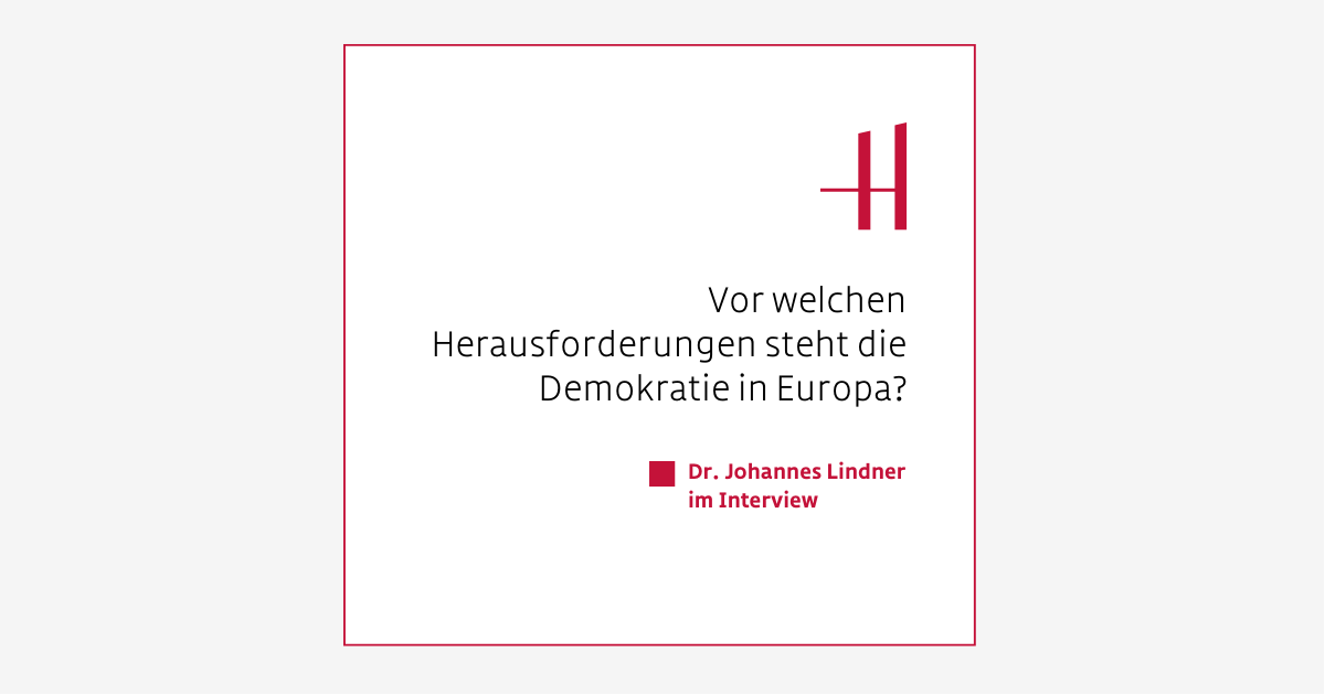 Europas Zukunft - Interview mit Johannes Lindner: Gemeinnützige Hertie ...